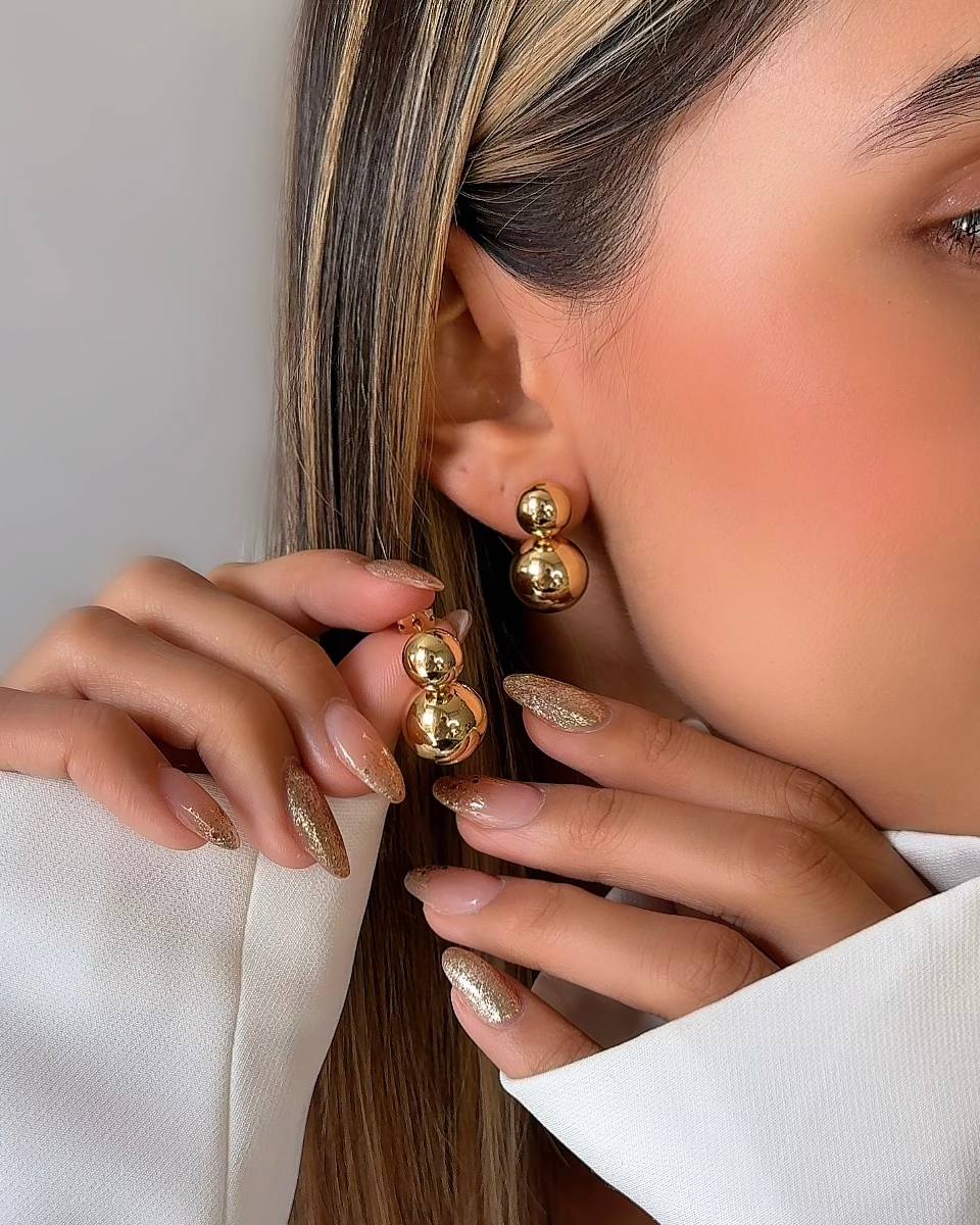 TOPO DOBLE BALÍN 2 CM ID: 3924 – OrolaminadoLuxus