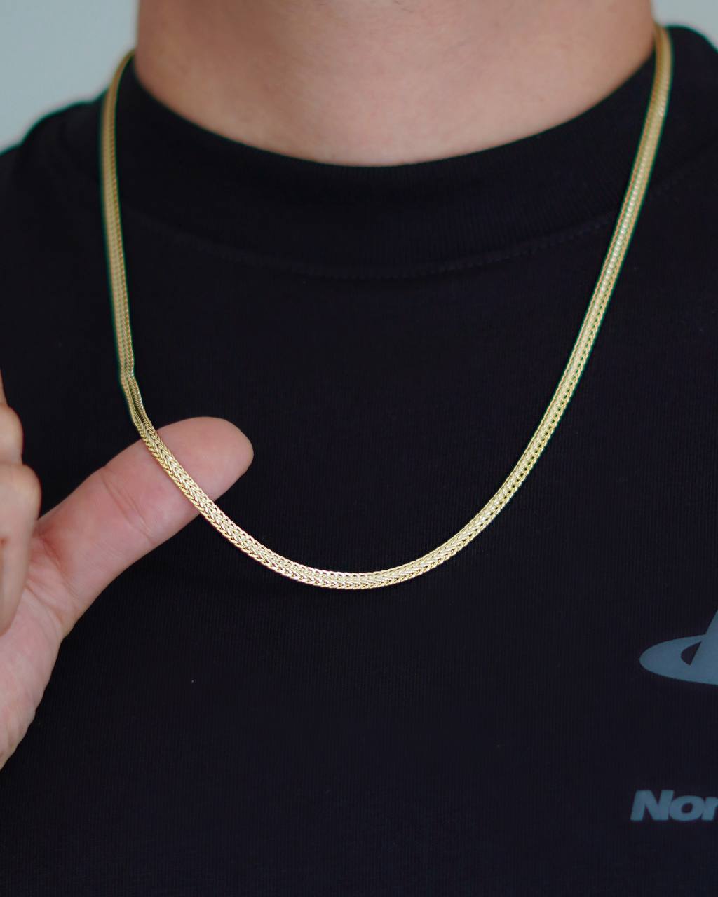 CADENA TEJIDO SERPIENTE 5 MM 60 CM ID: 4453 – OrolaminadoLuxus